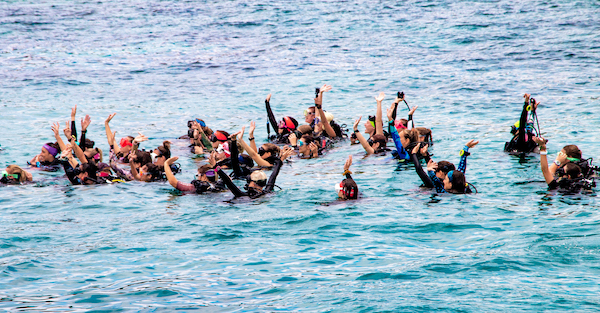 GTS Weekend on Gili T - Fundraising, Clean-Ups, and Diving!