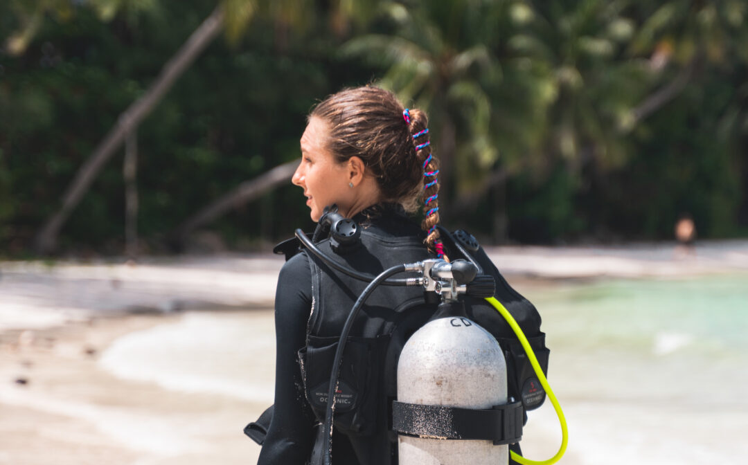 What to Do With Your Hair When Scuba Diving - 7 Tips and Tools to Try